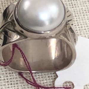Janice Girardi | Jewelry | Sterling Silver Mabe Pearl Ring | Poshmark